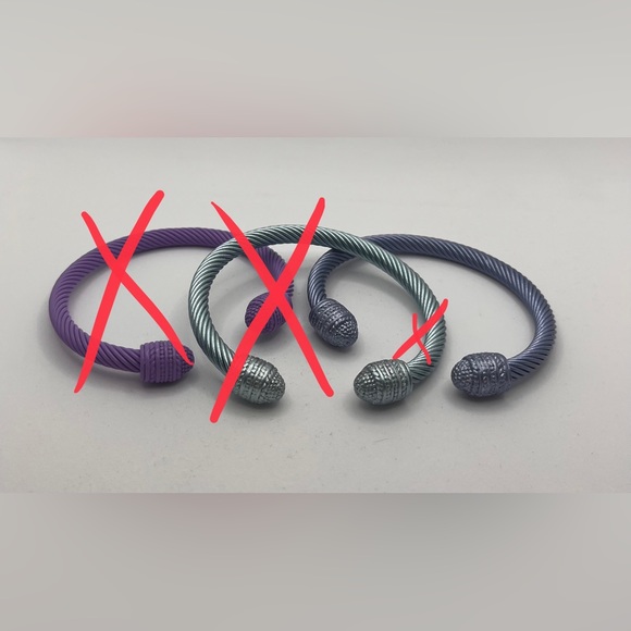 Jewelry | Melania Clara By Alexa Rae Lexy Metallic Denim Bracelet ...
